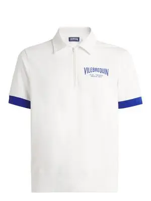 Vilebrequin Cotton Zipped Polo Shirt - White