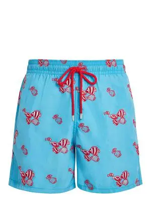 Vilebrequin Embroidered Mistral Swim Shorts - Blue