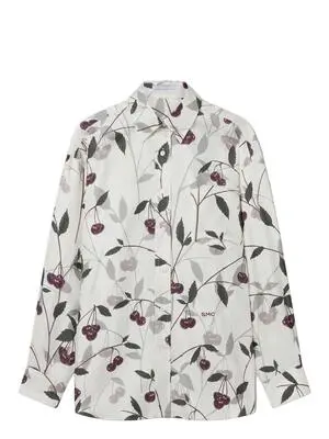 Stella McCartney Cherry Print Oversized Shirt - Cream