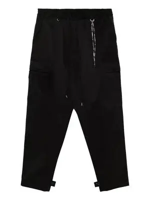 MASTERMIND WORLD Embroidered Logo Trousers - Black