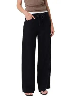 Citizens Of Humanity Brynn Drawstring Linen Trousers - True Navy