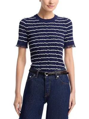 Rag & Bone Chiara Striped Sweater Indigo