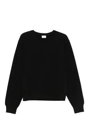 Saint Laurent Sweatshirt With Cassandre Embroidery - Black