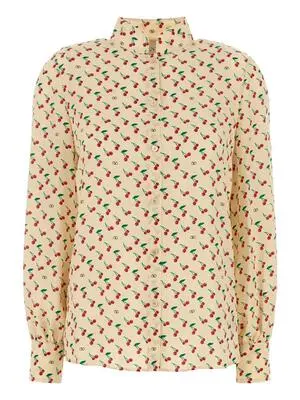VALENTINO Printed Crepe Shirt