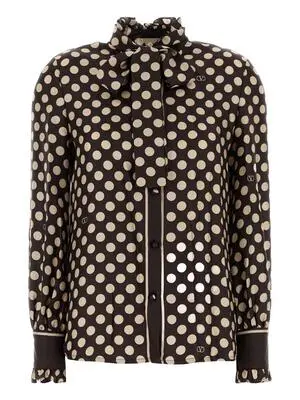 VALENTINO Printed Twill Shirt