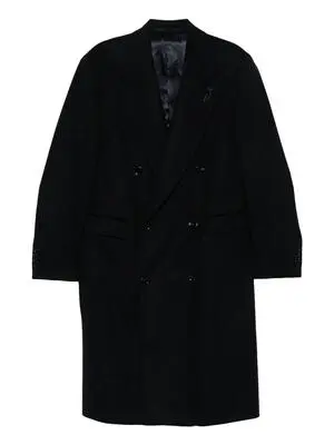 LARDINI Double-breasted Coat - Blue