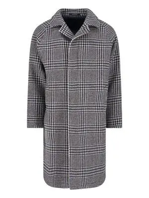 Tagliatore Houndstooth Virgin Wool & Cashmere Jacket - Multicolour