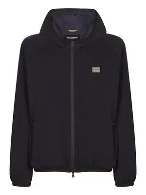 Dolce & Gabbana Hooded Jersey Jacket - Blue