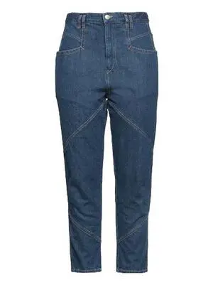 Isabel Marant Cotton Tapered Jeans - Blue