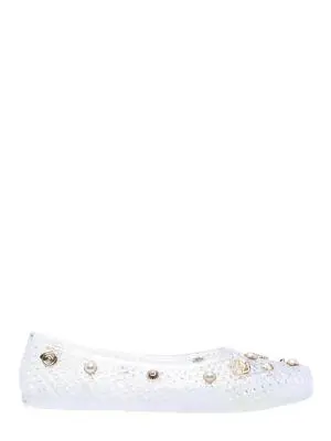 ANCIENT GREEK SANDALS Iro Ballet Flats - White