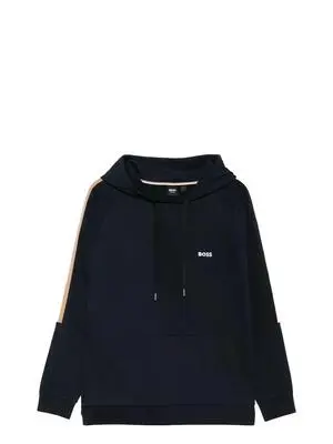 BOSS Embroidered Hoodie - Blue