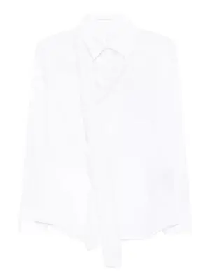 Yohji Yamamoto Scarf Detail Shirt - White