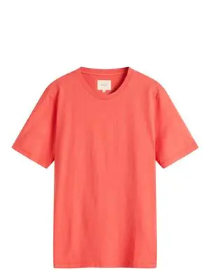 Folk Contrast Sleeve T-shirt - Raspberry