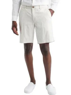 Tommy Bahama Stripe Cotton Blend Chino Shorts - Spray