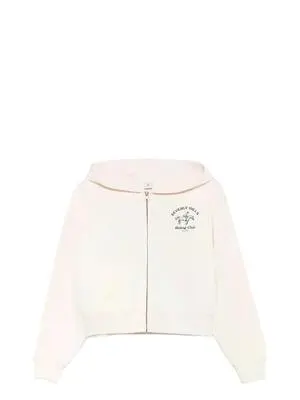 SPORTY & RICH Beverly Hills Riding Club Zip-up Hoodie - Neutrals