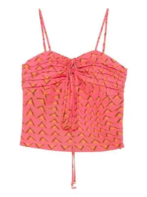 Scotch & Soda Seersucker Top - Pink