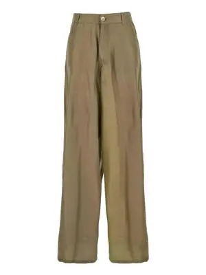 JUCCA Silk Trousers - Green