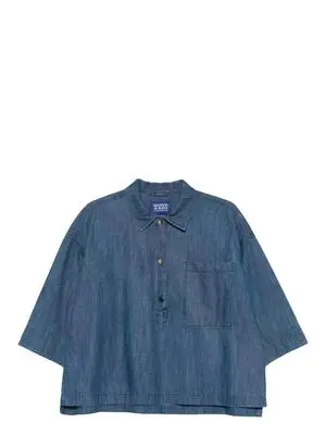 Scotch & Soda Denim Polo Top - Blue
