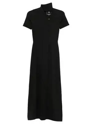 Y3 Fitted Neck Maxi Dress