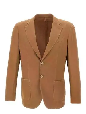 SANTANIELLO Single-breasted Blazer - Brown
