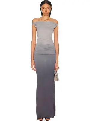 AYA MUSE Hali Dress - Gray Blue