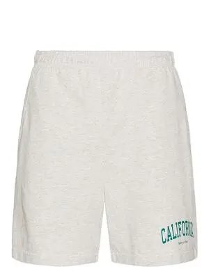 SPORTY & RICH California Gym Short - Heather Gray