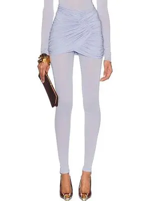 Alexandre Vauthier Mini Wrap Skirt In Lavender - Iris