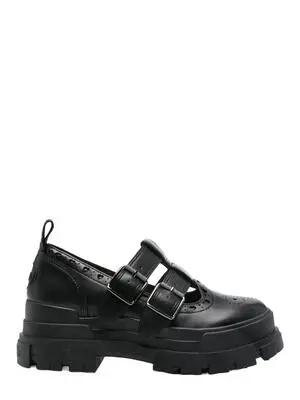 BUFFALO Aspha Jane Heart Brogues - Black
