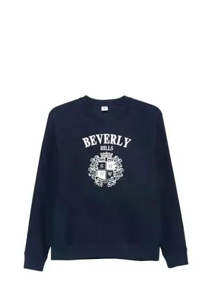 SPORTY & RICH Beverly Hills Crest Sweatshirt - Blue