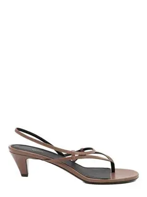 NEOUS 60mm Leather Sandals - Brown