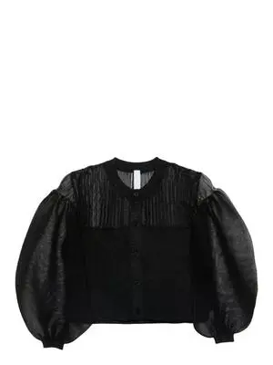 CFCL Fluted Lucent Cardigan - Black