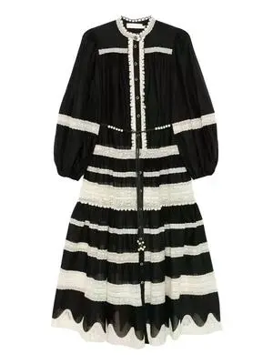 Zimmermann Puff-sleeve Dress - Black