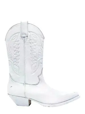 MAISON MARGIELA 40mm Leather Boots - White