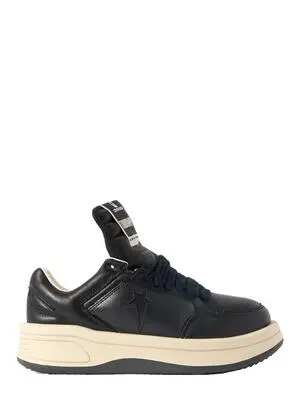 Rick Owens X Converse Turbowpn Leather Sneakers - Black