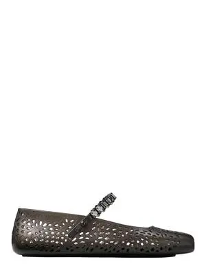 JIMMY CHOO Jimmy Choo Jelly Ballet Flats Black