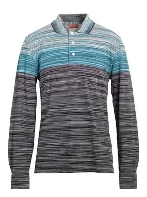 Missoni Polo Shirt Light Size Cotton - Blue