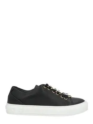FERRAGAMO Low-top Leather Sneakers - Black