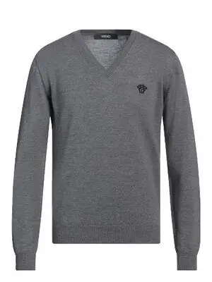 Versace Sweater In Wool Blend - Grey