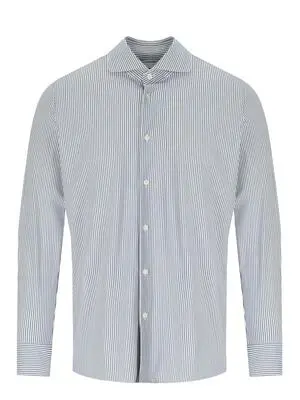 ARCHIVIUM And Blue Oxford Effect Shirt - White