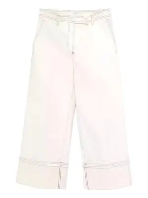 Thom Browne Belted Wide-leg Jeans - Neutrals