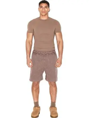 SKIMS Woven Relaxed Short Umber