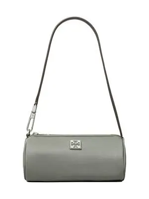 Tory Burch Virginia Nylon Cylinder Shoulder Bag - Stone