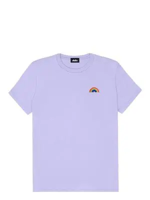 DALIX Rainbow Jersey Relaxed Tee - Dark Lavender