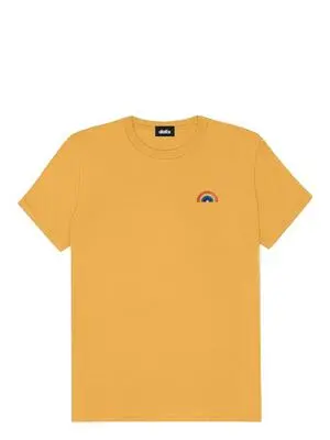 DALIX Rainbow Jersey Relaxed Tee - Mustard