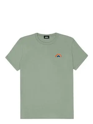 DALIX Rainbow Jersey Relaxed Tee - Sage