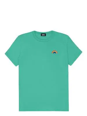 DALIX Rainbow Jersey Relaxed Tee - Teal
