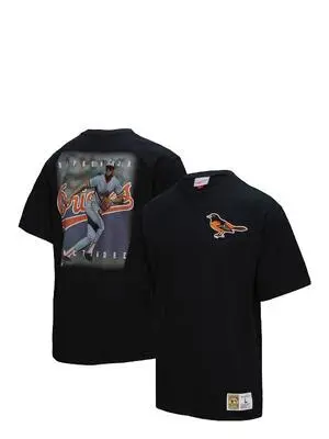 Mitchell & Ness Cal Ripken Jr. Baltimore Orioles Legends Collection Vintage Logo T-shirt - Black