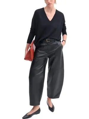 Co Cashmere V-Neck Top Black