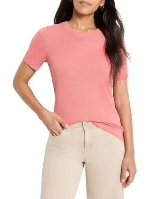 NIC+ZOE Short Sleeve Sweater - Red Clay