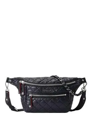 Mz Wallace Crosby Quilted Nylon Convertible Sling Bag - Black